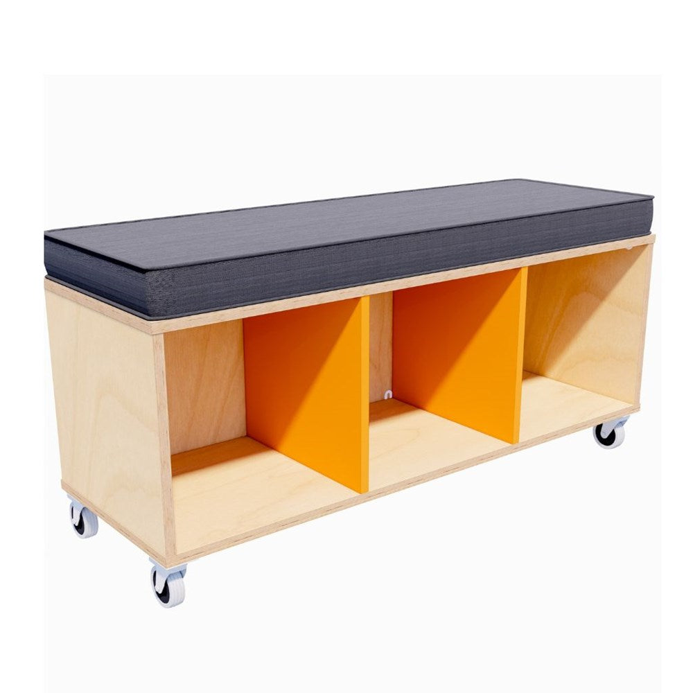 Forme Sit-On Classroom Trolley – Storage + Seating | Office Furniture ...