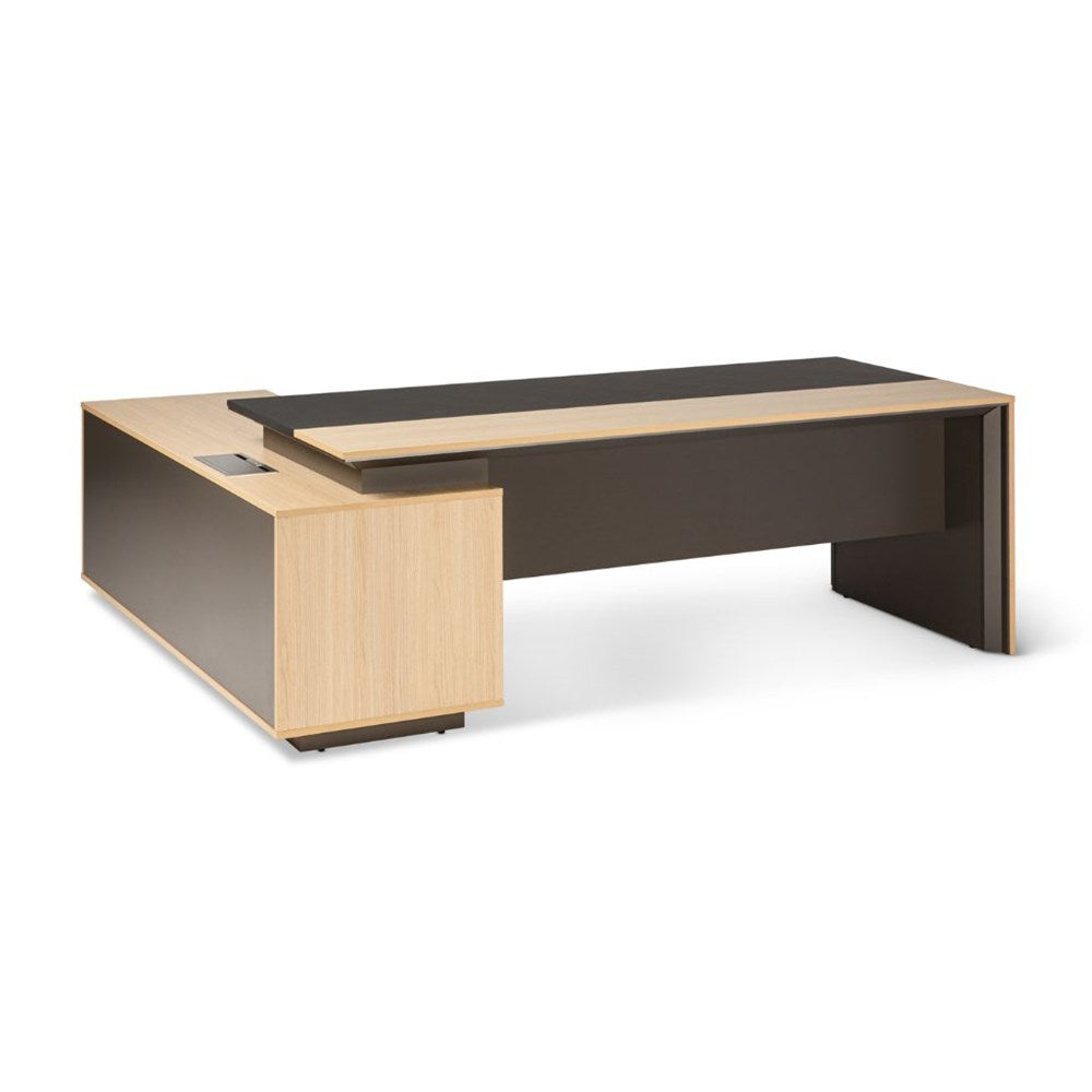 Mobel Maxim Executive Desk with Side Cabinet | Office Furniture Warehouse