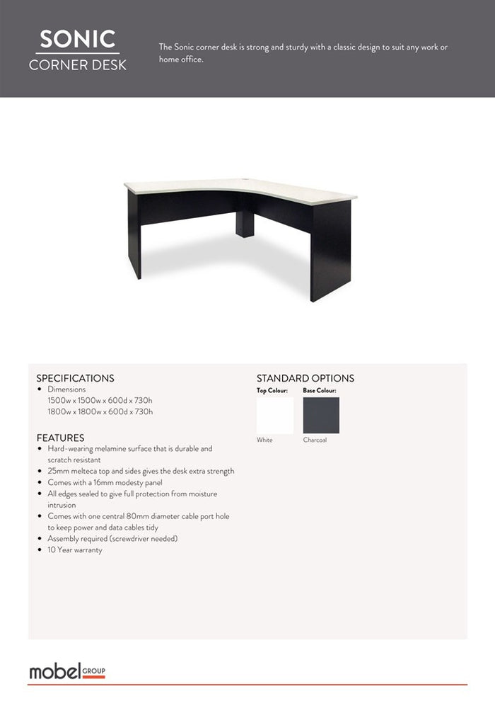 Sonic Corner Desk | Office Furniture Warehouse NZ